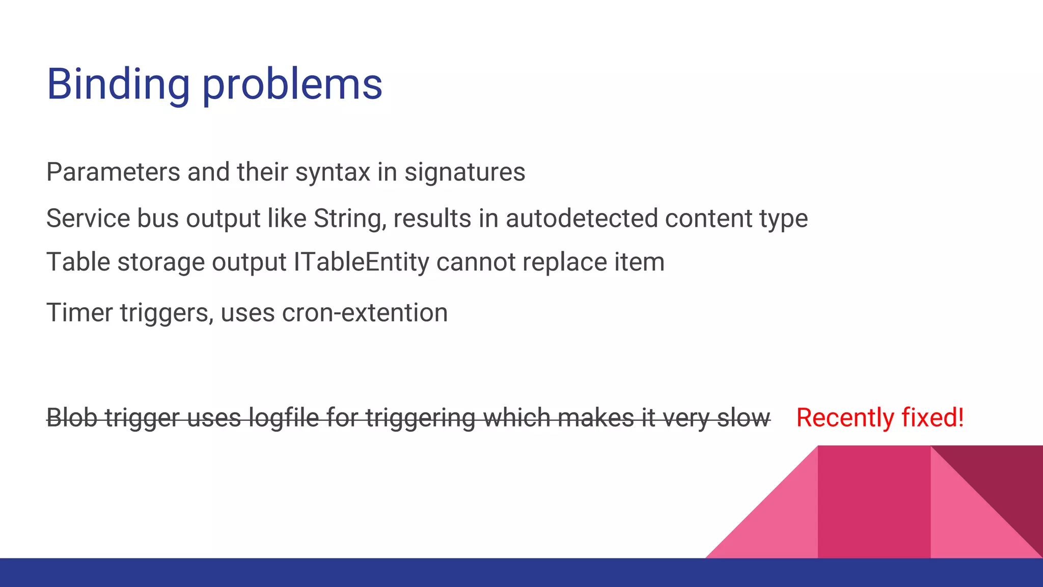 Azure Functions Pitfalls Ppt