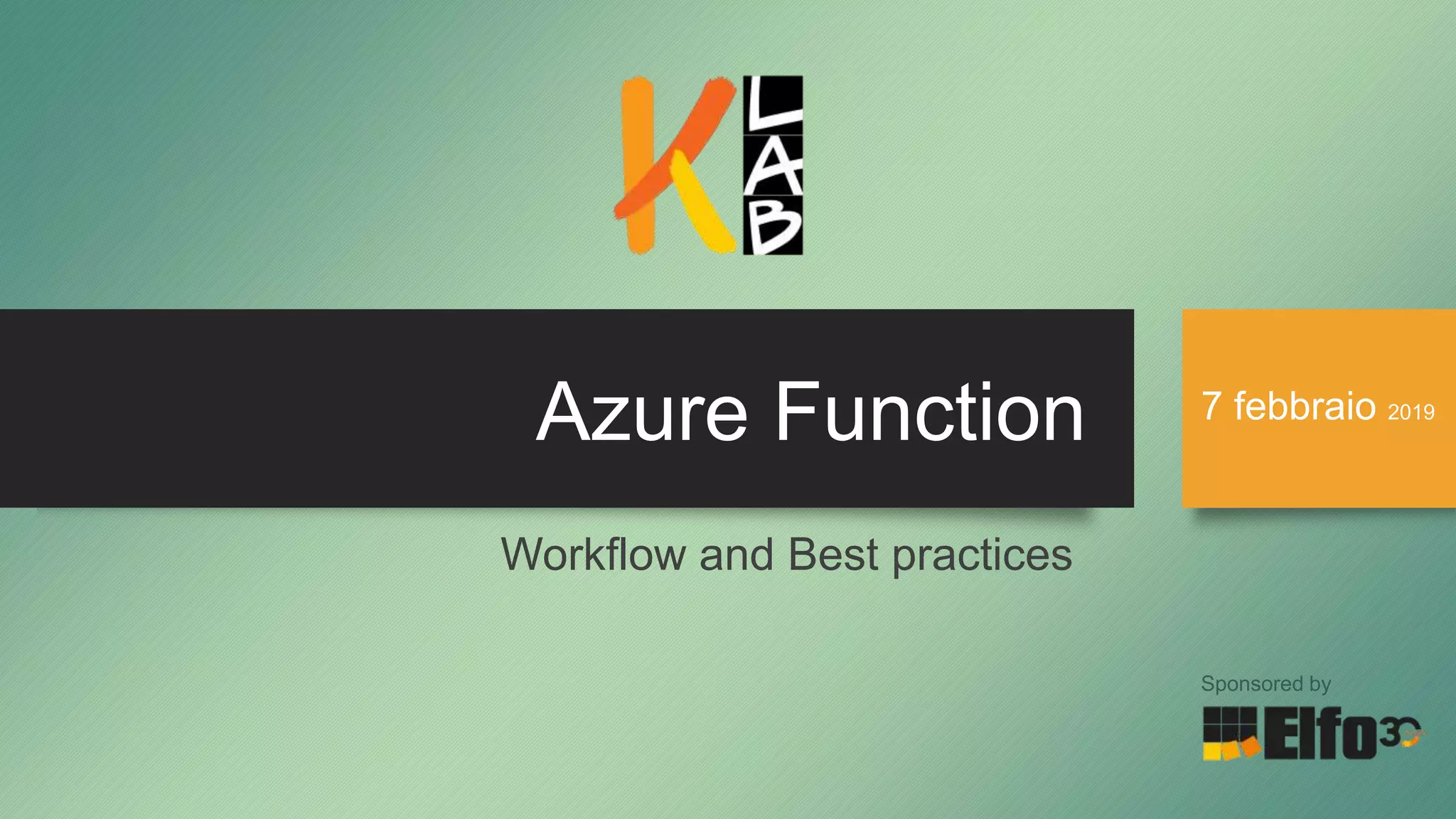 Azure Function Workflow Ppt