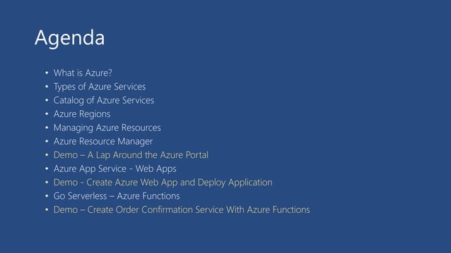 Introduction to Microsoft Azure | PPTX | Cloud Computing | Internet