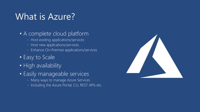 Introduction to Microsoft Azure | PPTX | Cloud Computing | Internet
