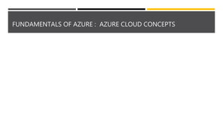 Azure Fundamentals Part 1 | PPTX