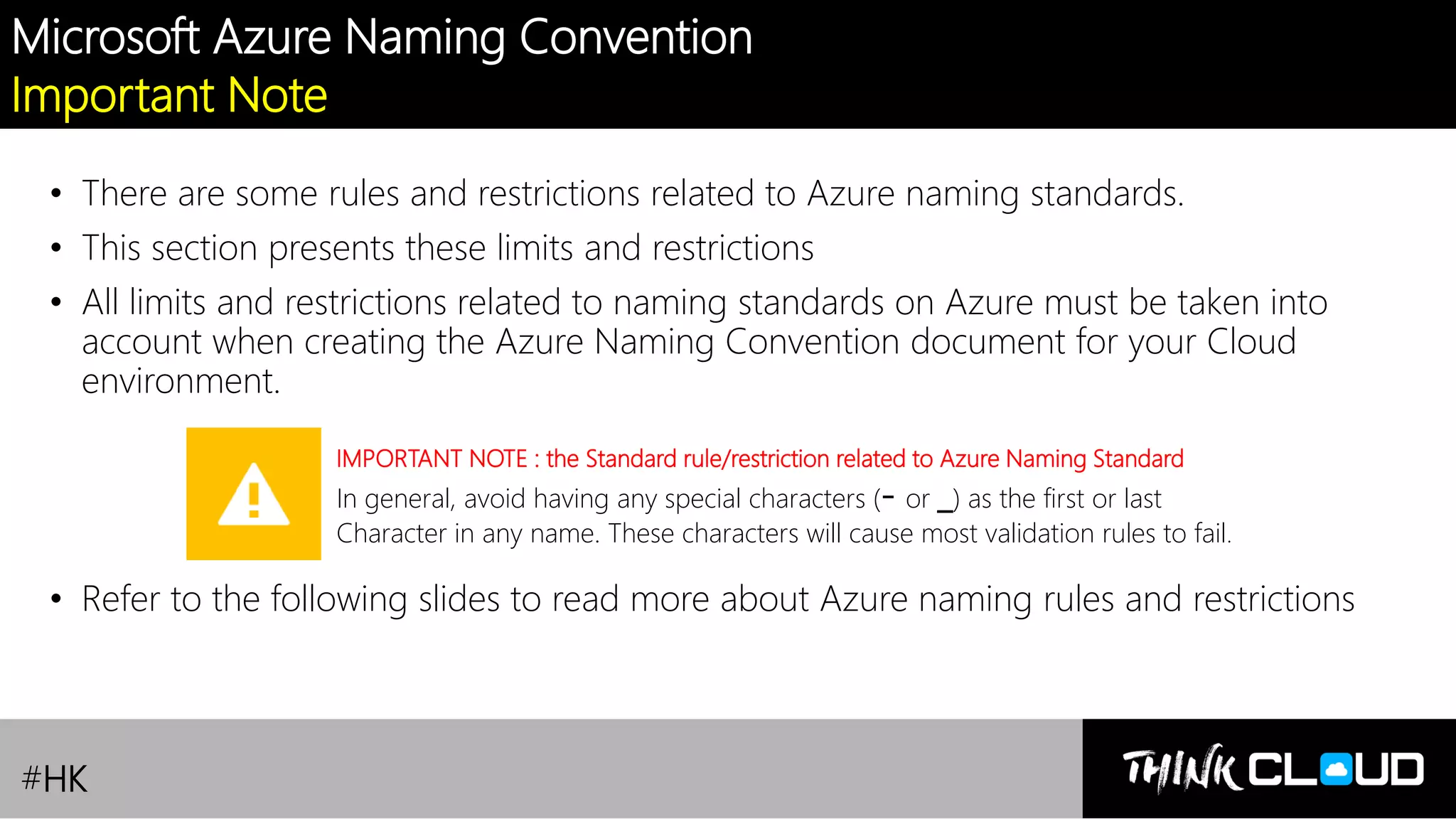 [azure Governance] Lesson 1 Azure Naming Convention Ppt