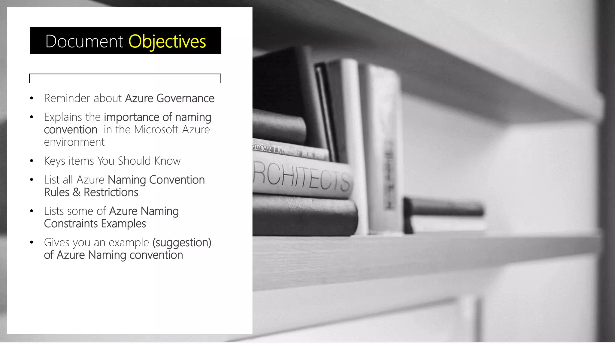 [Azure Governance] Lesson 1 : Azure Naming Convention | PDF