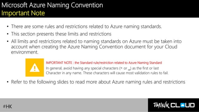 [Azure Governance] Lesson 1 : Azure Naming Convention | PPT