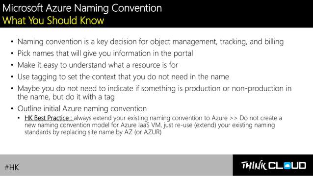 [azure Governance] Lesson 1 Azure Naming Convention Ppt