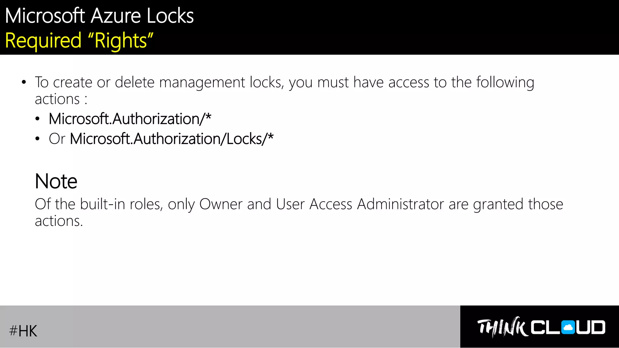 [Azure Governance] Lesson 2 : Azure Locks | PDF