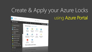 [Azure Governance] Lesson 2 : Azure Locks | PDF