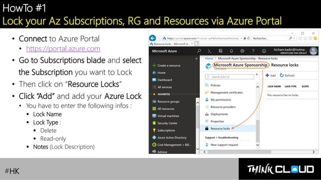[Azure Governance] Lesson 2 : Azure Locks | PDF | Cloud Computing ...