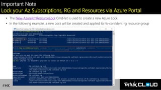 [Azure Governance] Lesson 2 : Azure Locks | PDF