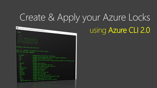 [Azure Governance] Lesson 2 : Azure Locks | PDF | Cloud Computing | Internet