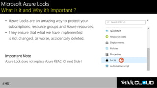 [Azure Governance] Lesson 2 : Azure Locks | PDF