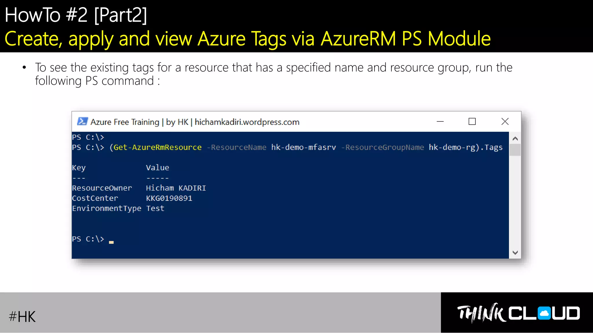 [Azure Governance] Lesson 3 : Azure Tags | PDF