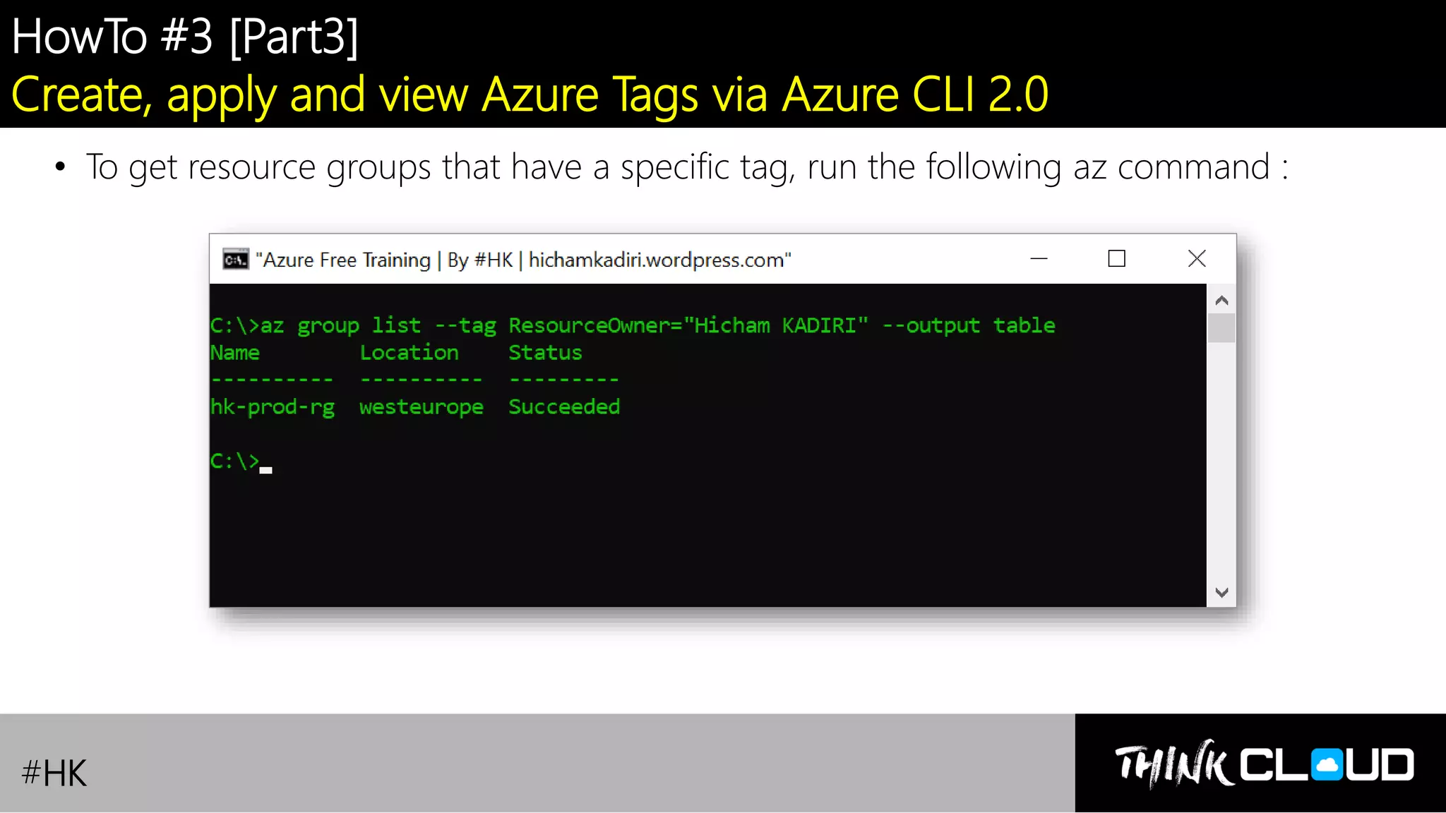 [Azure Governance] Lesson 3 : Azure Tags | PDF