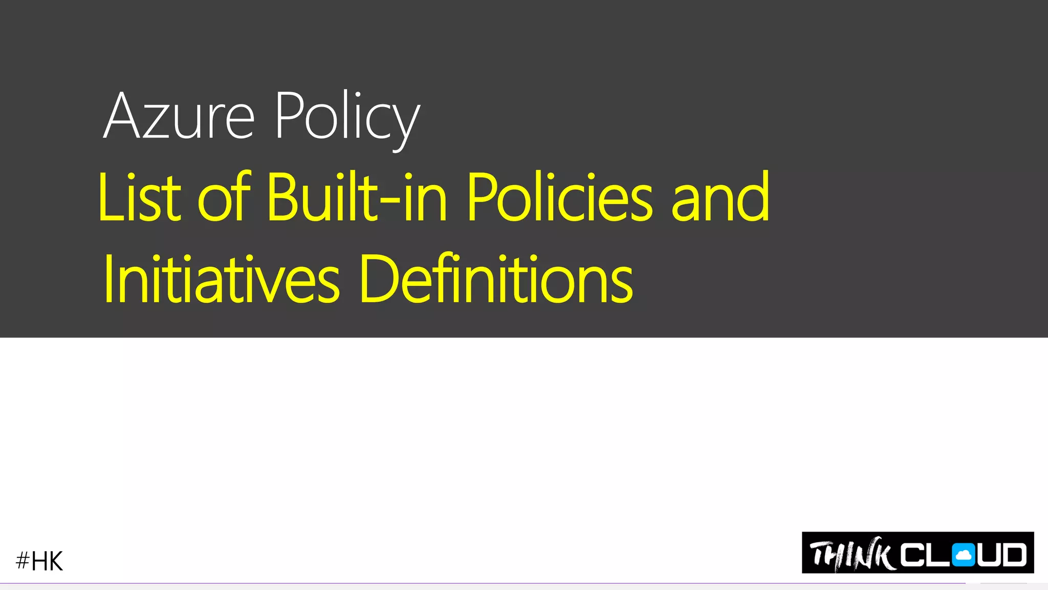 [Azure Governance] Lesson 4 : Azure Policy | PDF