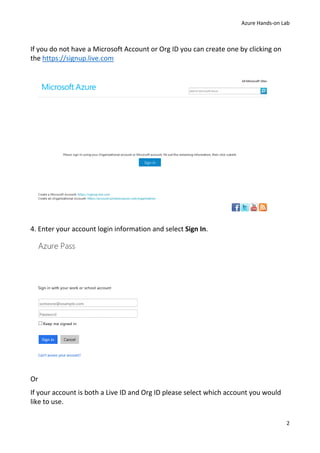 Azure hands on lab | PDF