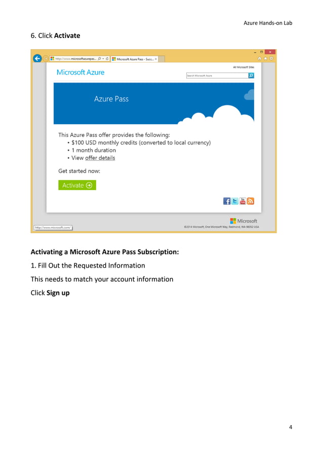 Azure hands on lab | PDF