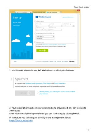 Azure hands on lab | PDF
