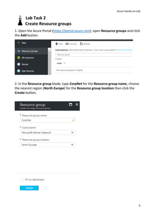 Azure hands on lab | PDF