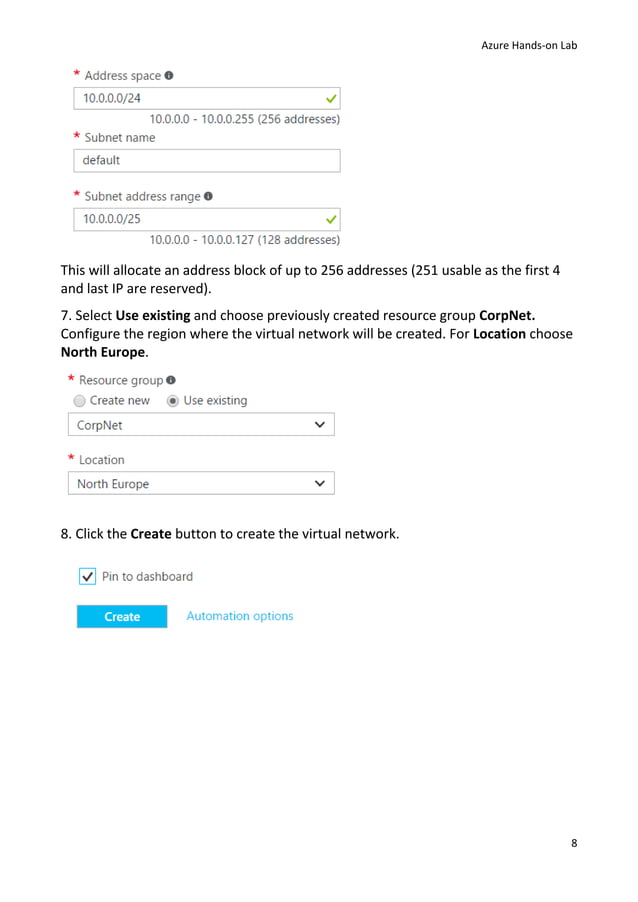 Azure hands on lab | PDF