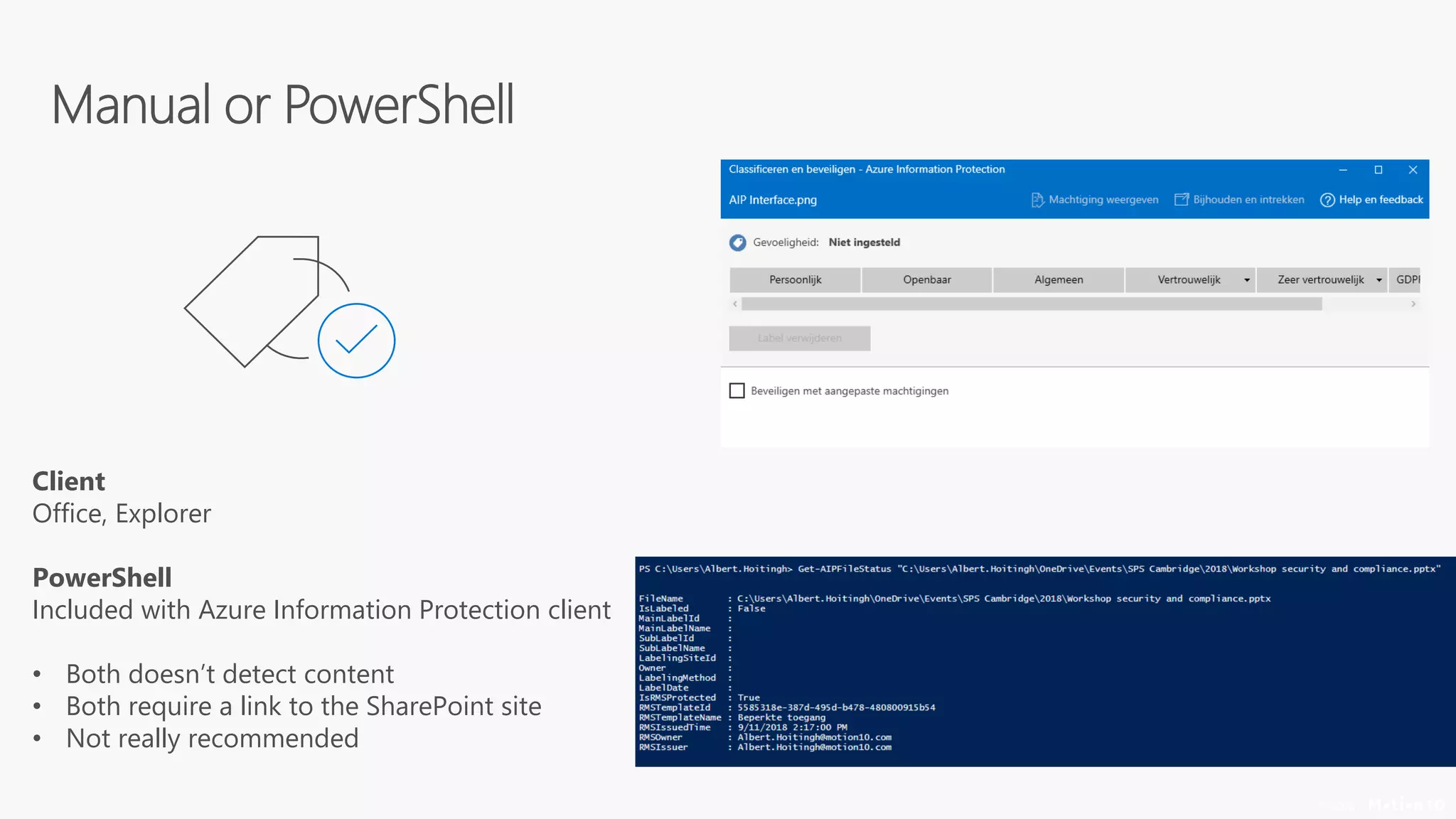 Azure information protection and SharePoint | PPTX | Operating Systems | Computer Software and ...