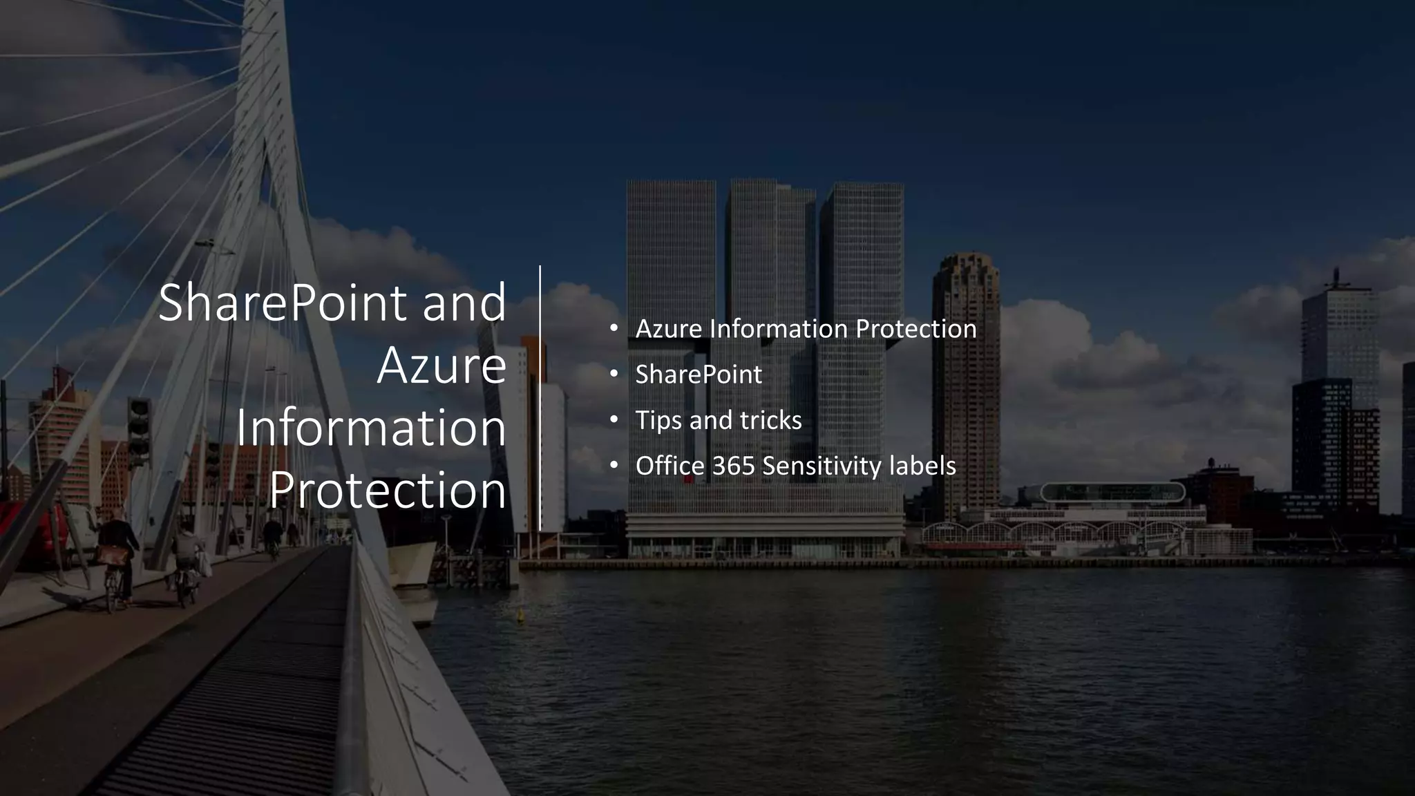 Azure information protection and SharePoint | PPTX | Operating Systems | Computer Software and ...