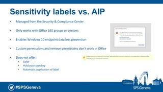 SPS Geneva - Azure information protection | PPT