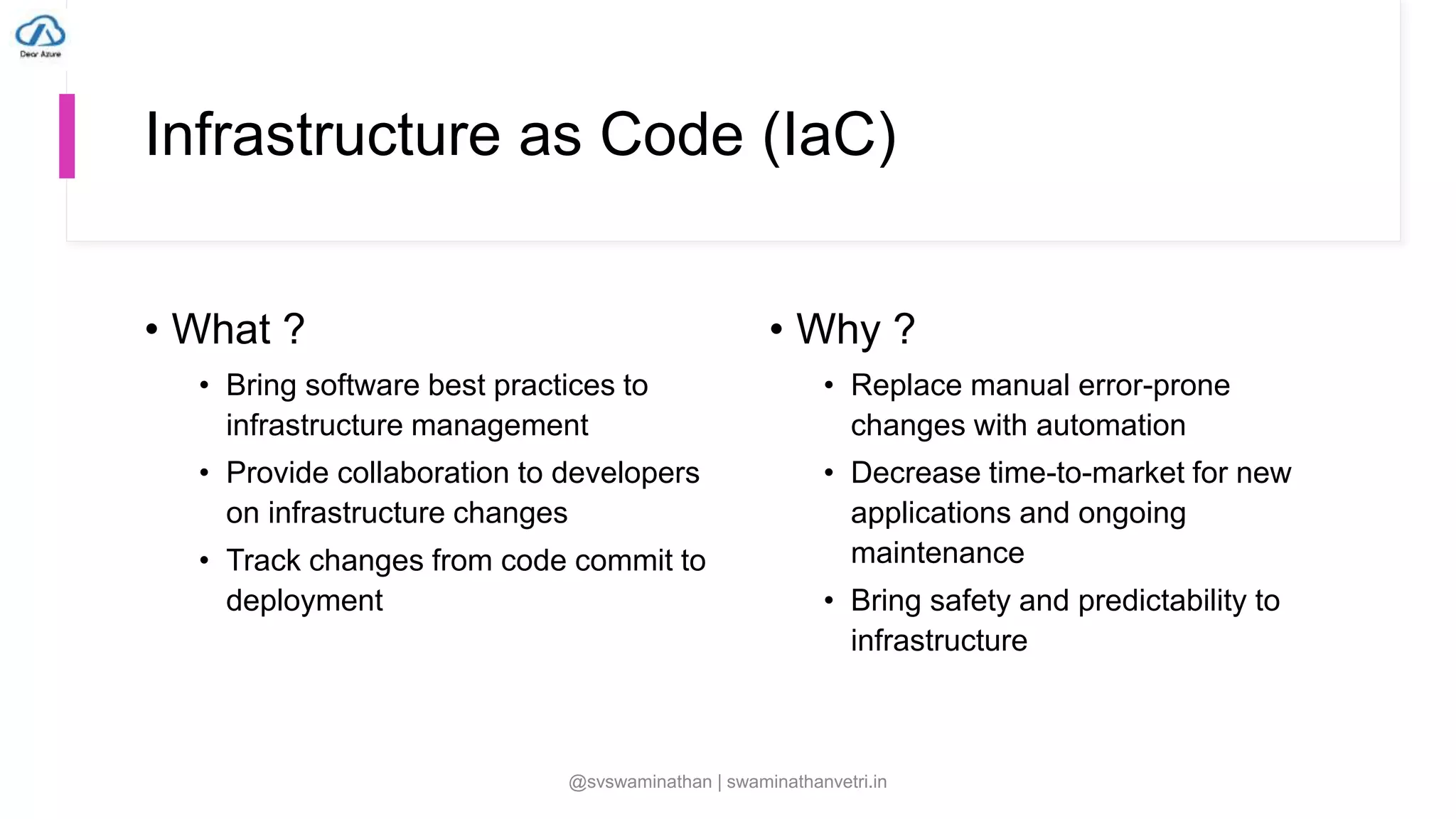 Azure infra automation using pulumi | PPT