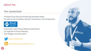 Cloudbrew 2019 - Azure Security | PPT