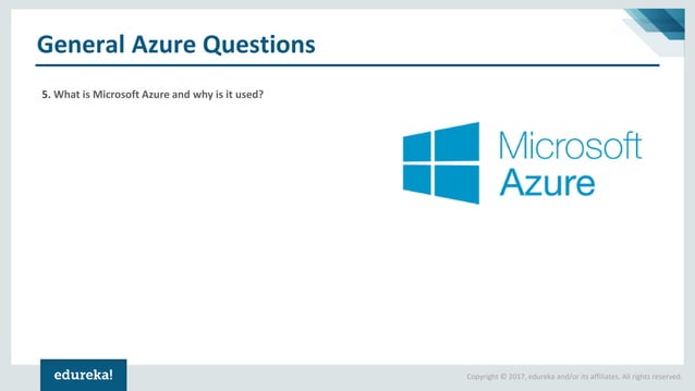 Azure Interview Questions And Answers | Azure Tutorial For Beginners ...