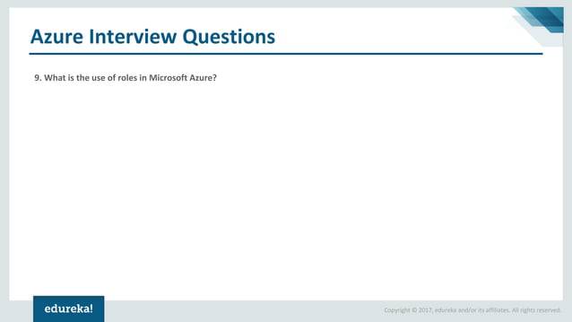 Azure Interview Questions And Answers | Azure Tutorial For Beginners ...