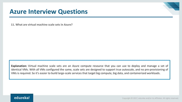 Azure Interview Questions And Answers | Azure Tutorial For Beginners ...