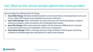 Azure Interview Questions and Answers PDF By ScholarHat | PDF