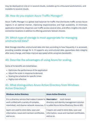 Azure Interview Questions and Answers PDF By ScholarHat | PDF | Cloud ...