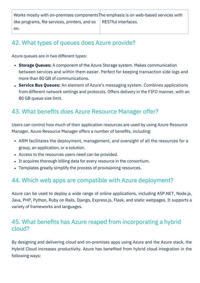 Azure Interview Questions and Answers PDF By ScholarHat | PDF