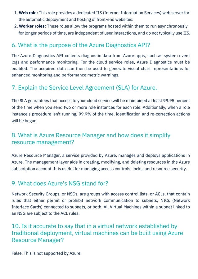 Azure Interview Questions and Answers PDF By ScholarHat | PDF