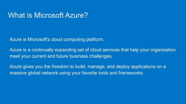 Introduction to Microsoft Azure Cloud | PDF