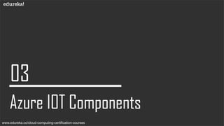What is Azure IoT? Edureka | PPT