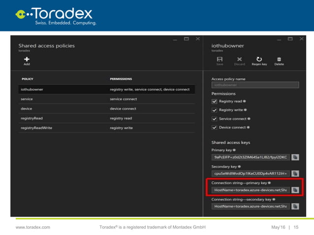 Azure IoT Hub on a Toradex Colibri VF61 – Part 1 - Sending data to the cloud | PPT