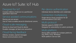 Azure iot suite | PPT