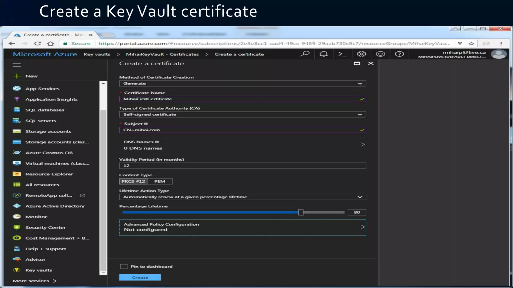 Azure Key Vault - Getting Started | PPTX