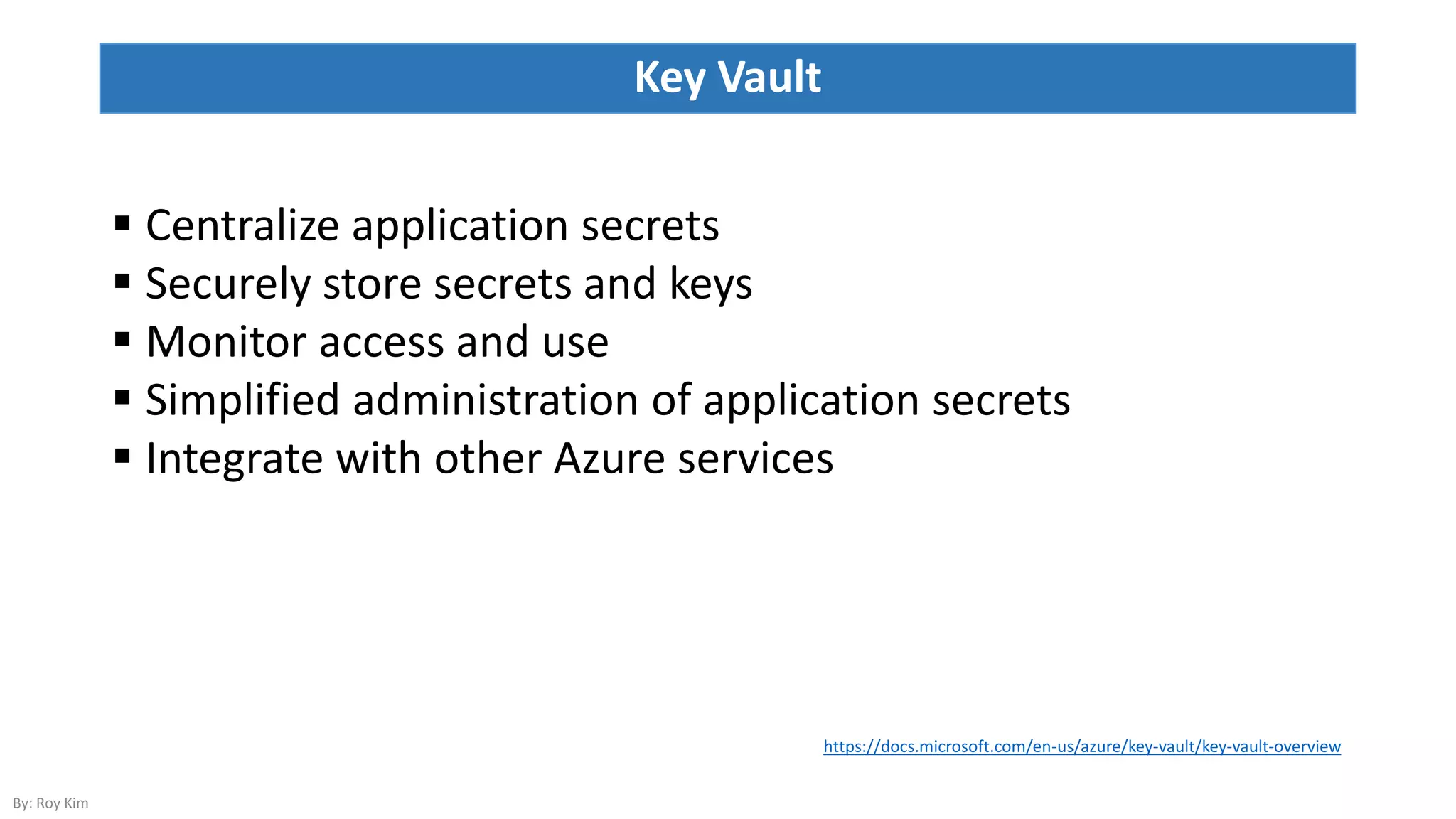 Azure Key Vault with a PaaS Architecture and ARM Template Deployment | PPTX