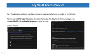 Azure Key Vault with a PaaS Architecture and ARM Template Deployment | PPTX