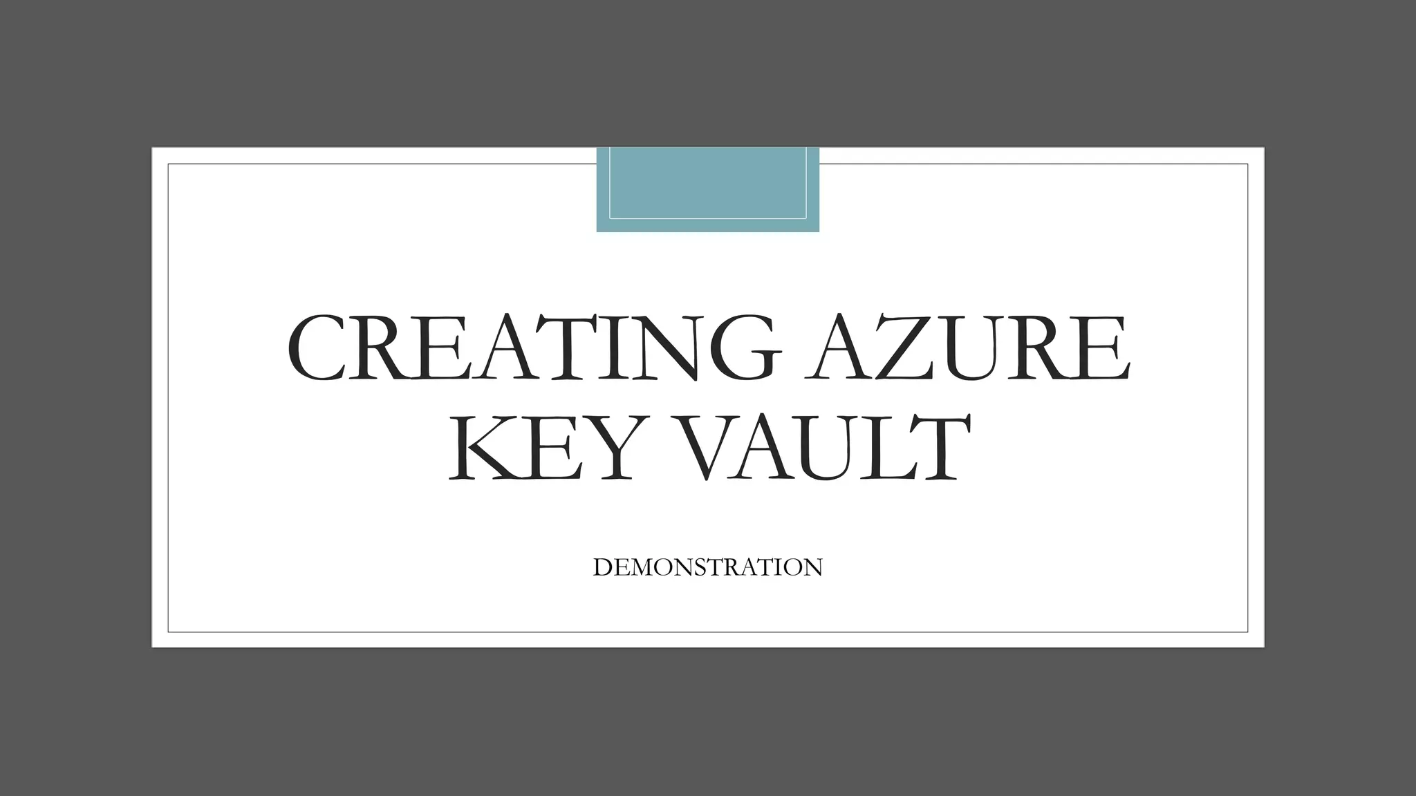 Azure Key Vault | PPTX