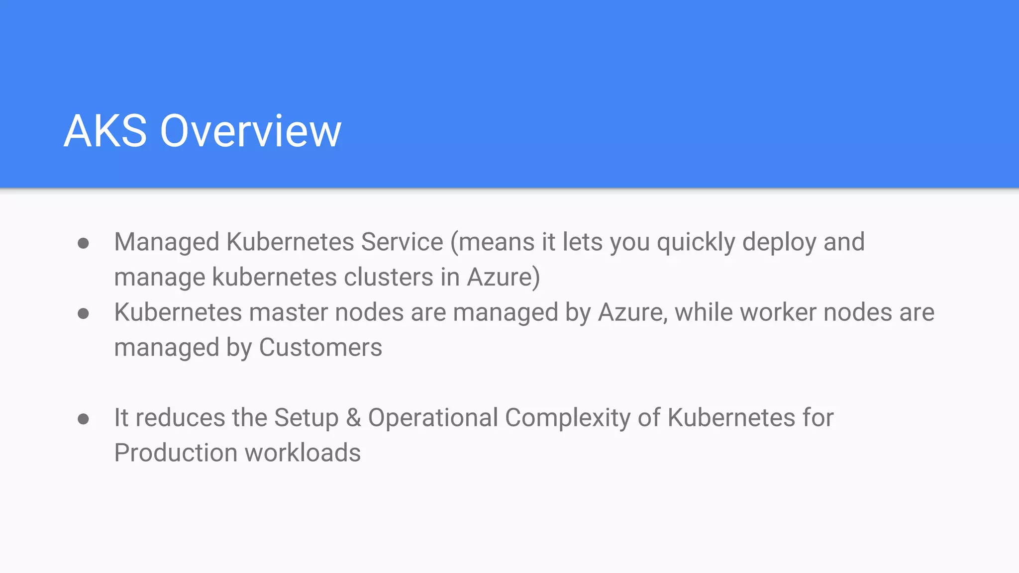 Azure kubernetes service (aks) | PPTX