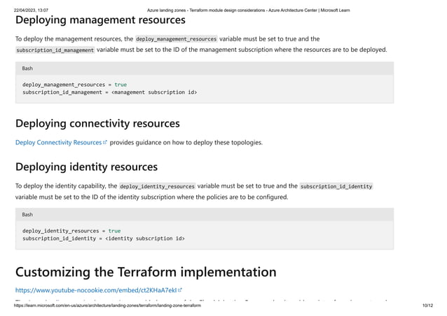 Azure Landing Zones Terraform Module Design Considerations Azure Architecture Center
