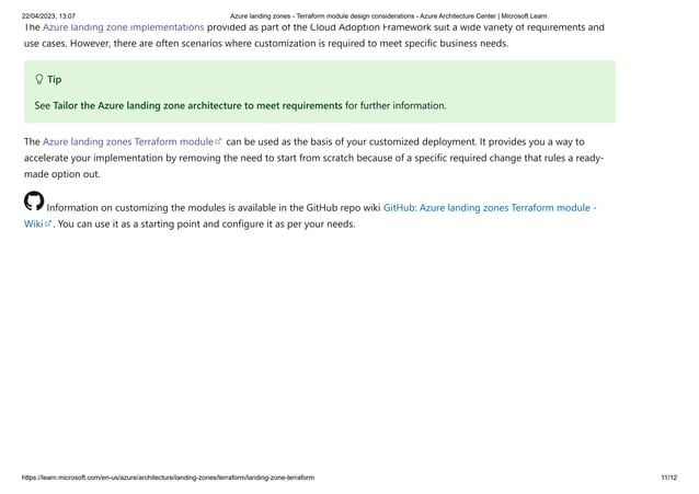 Azure landing zones - Terraform module design considerations - Azure Architecture Center ...