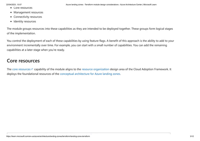 Azure Landing Zones Terraform Module Design Considerations Azure Architecture Center