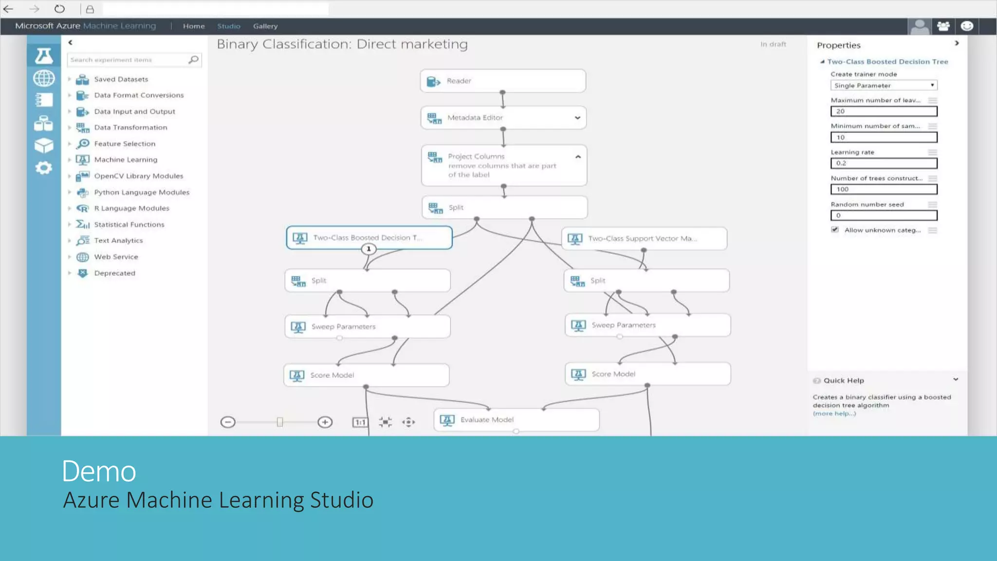 Getting started with Azure Machine Learning Studio | PPTX
