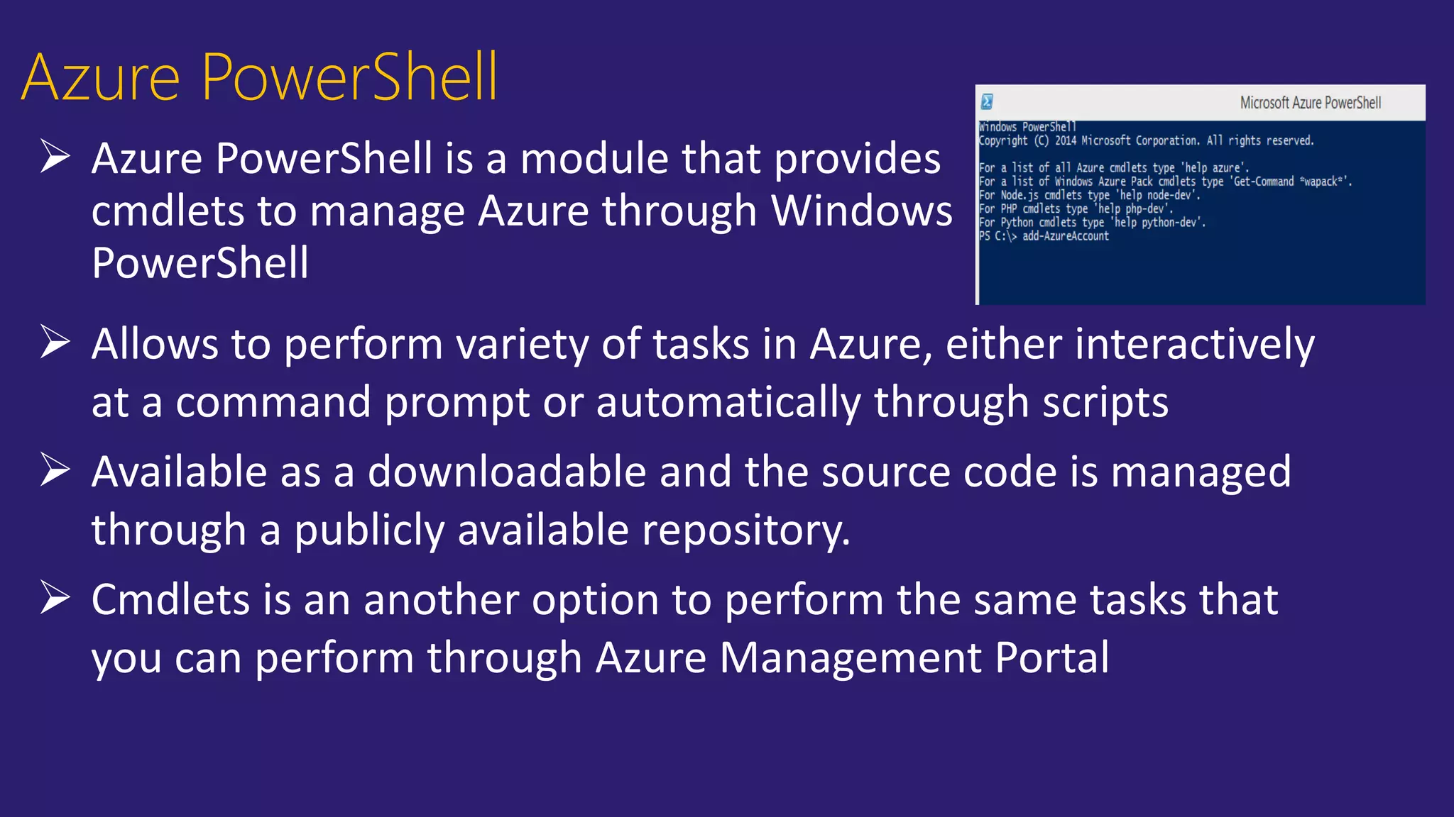 Azure provisioning at your control | PPT