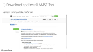 Azure Media Services Step-by-Step Tutorial Docs Series - Part 2 | PPT